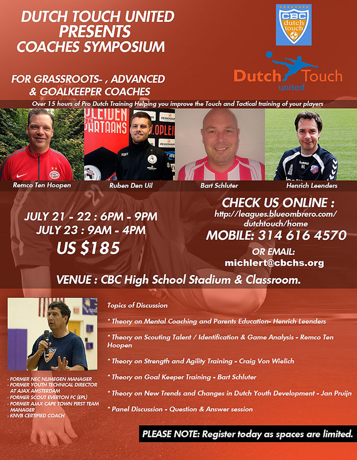 Coaches Education | CBC Dutch Touch International Soccer Program ...